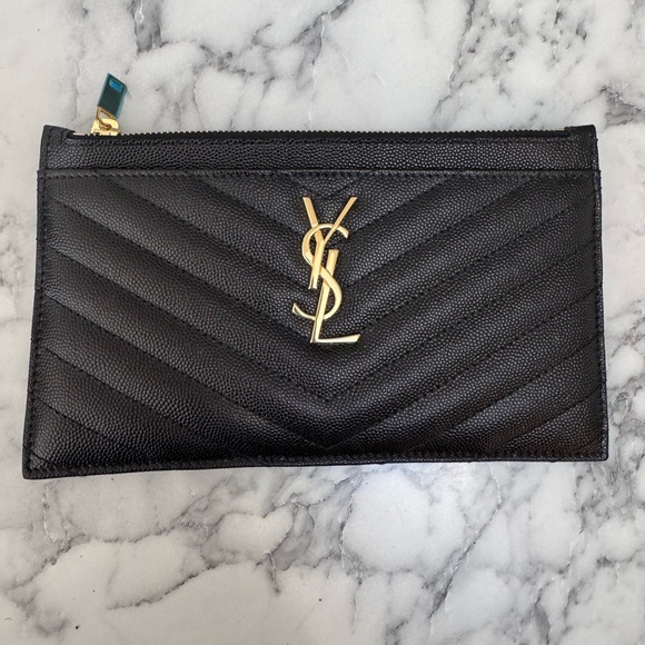 Yves Saint Laurent | Bags | Saint Laurent Ysl Monogram Small Zip Bill ...